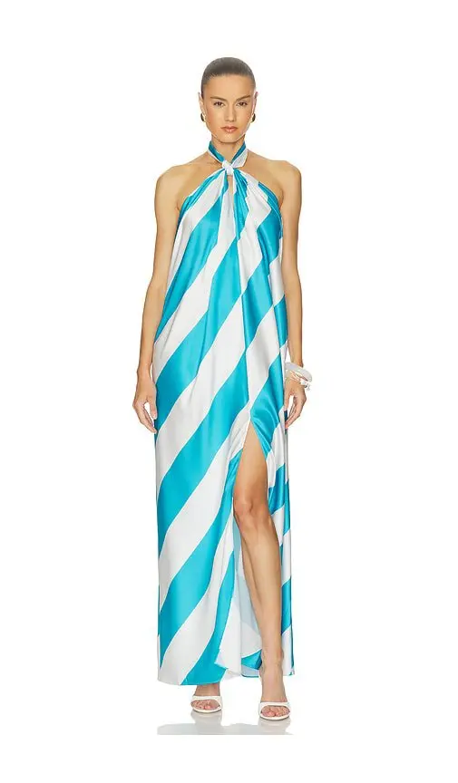 Ronny Kobo Chantell Maxi Dress - Blue