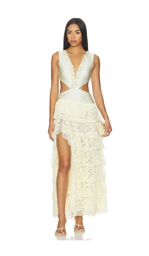 PatBO Martina Maxi Dress - White