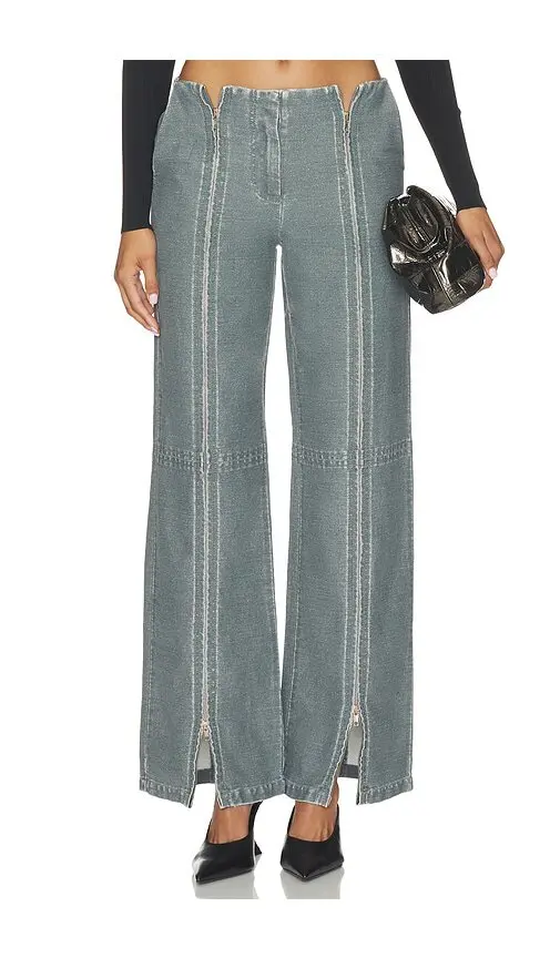 BY.DYLN Nyra Jeans With Zipper Detail