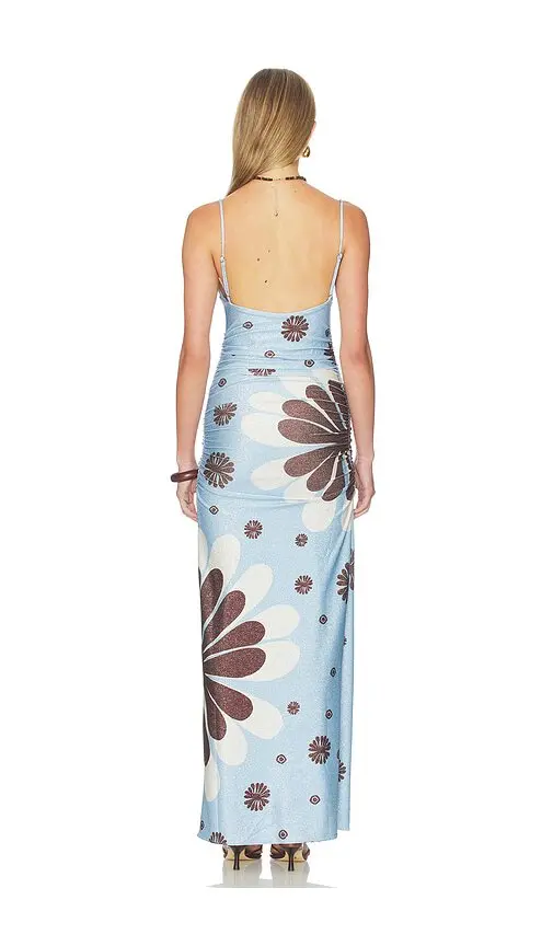 CALA DE LA CRUZ Printed Maxi Dress - Multi