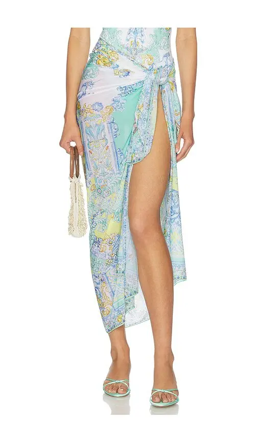 Camilla Multi Wear Long Sarong - Blue
