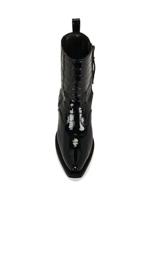 Ariat Jade Croc Effect Zip Up Stacked Heel Boots
