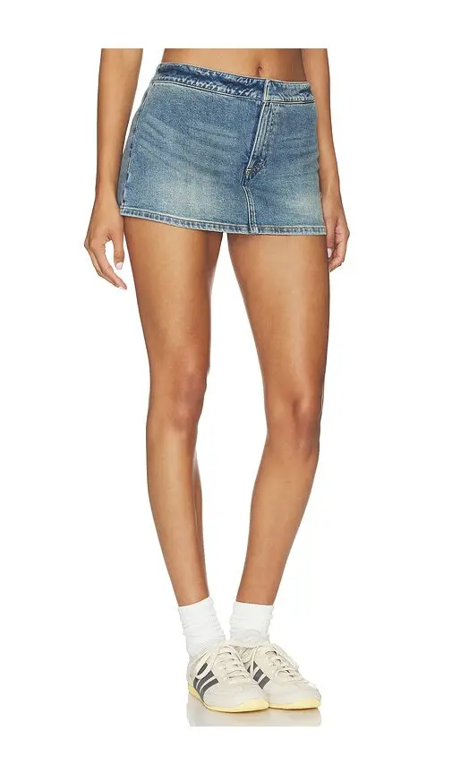 Alice + Olivia Bayley Denim Skort