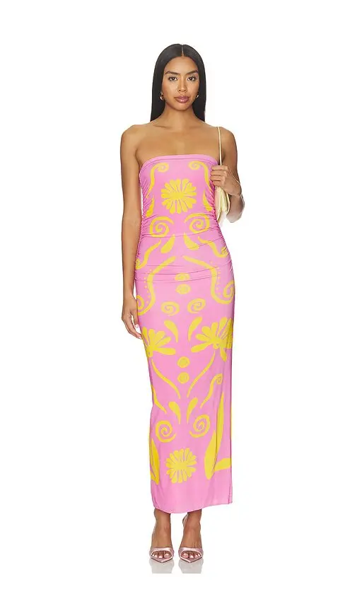 CALA DE LA CRUZ Daphne Maxi Dress - Pink