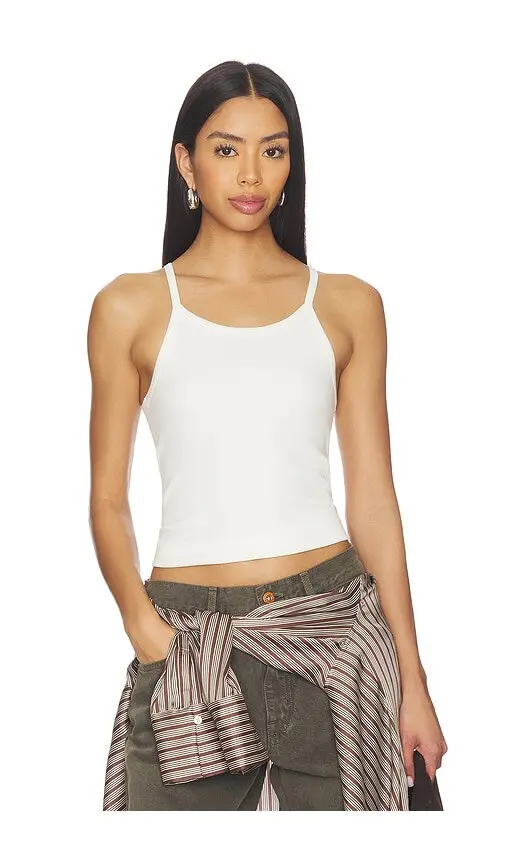 SLVRLAKE Fitted Rib Tank Top