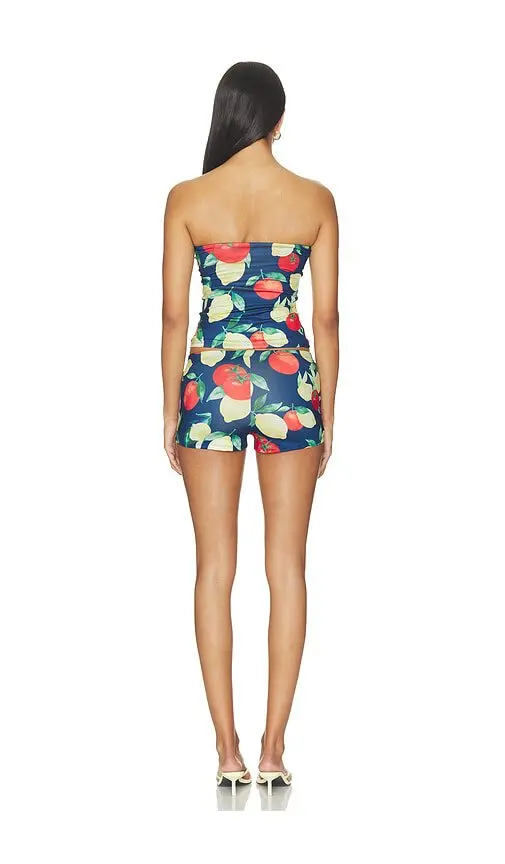 MORE TO COME Printed Tube Top And Short Set
