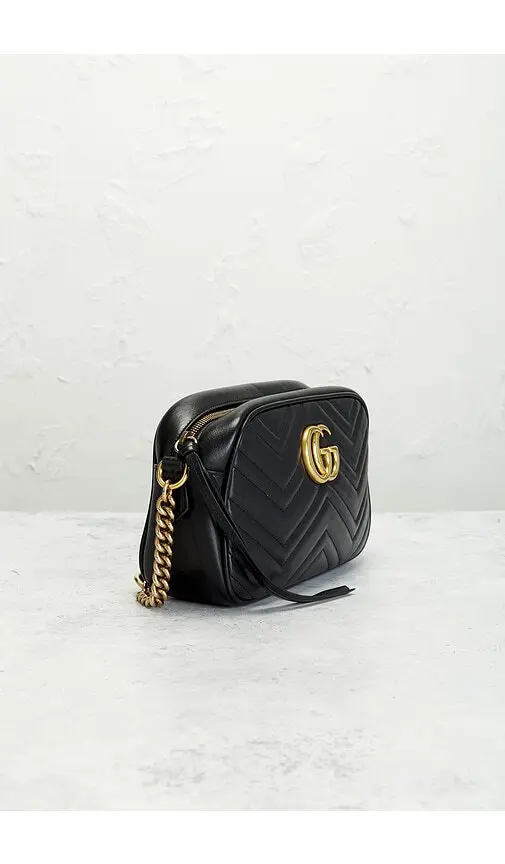FWRD RENEW Gucci Gg Marmont Shoulder Bag - Black