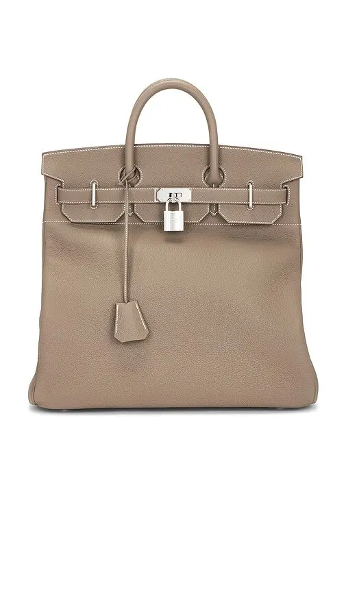 FWRD RENEW Hermes Togo Haut A Courroies Birkin 40 Handbag - Tan