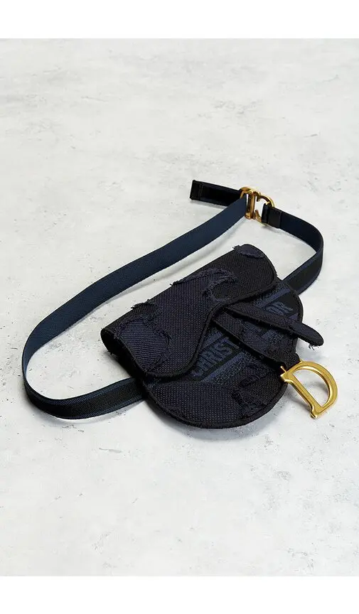 FWRD RENEW Dior Embroidered Saddle Belt Bag