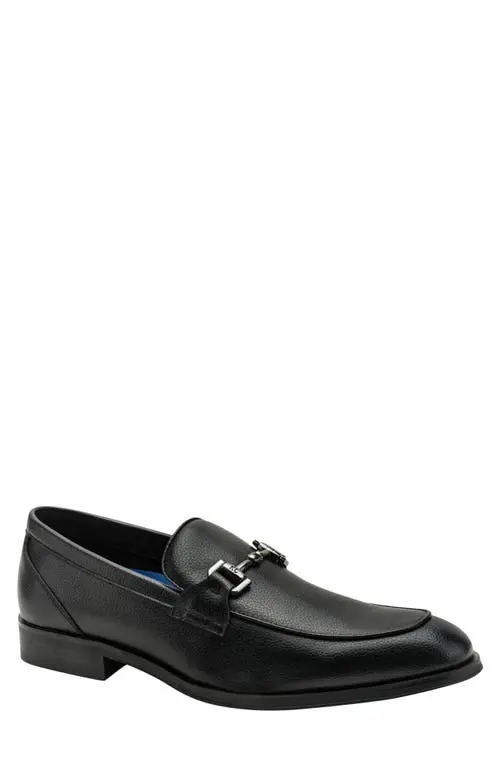 KENNETH COLE Miller Faux Leather Bit Loafer - Black