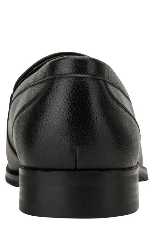 KENNETH COLE Miller Faux Leather Bit Loafer - Black
