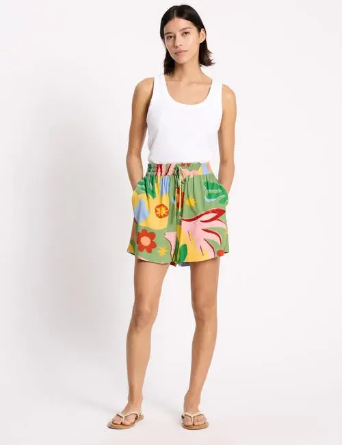 ALBARAY Tropique Print Shorts