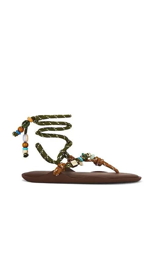 FLÃ²WZE Flówze X Collanine Colorate Flò Twin Sandal - Chocolate