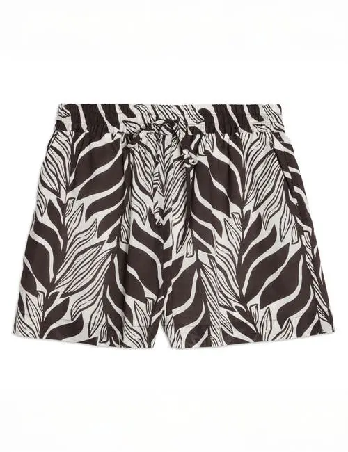 ALBARAY Mono Palm Print Shorts