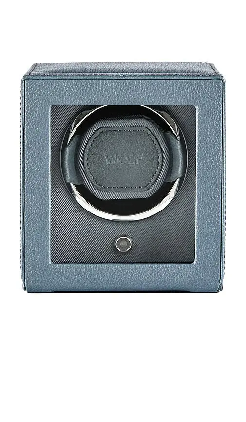 Wolf Single Watch Winder With Cover - Grey