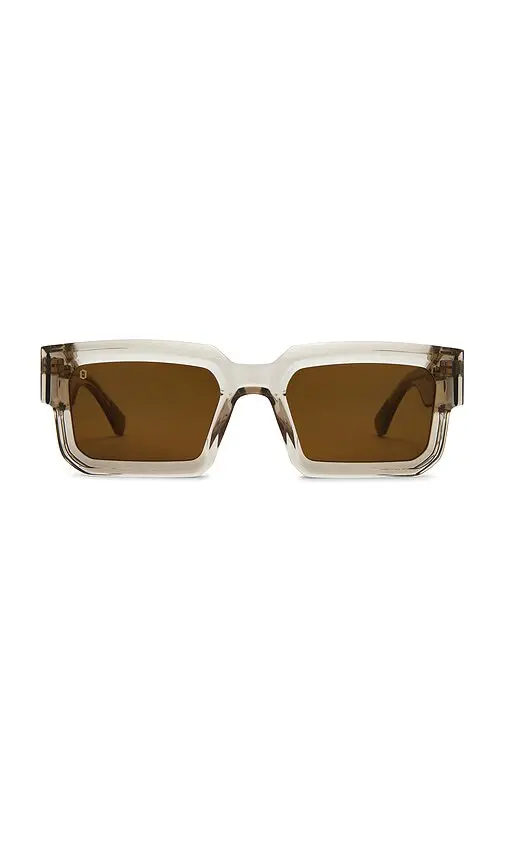 JAMES ORO Titan Acetate Sunglasses - Brown