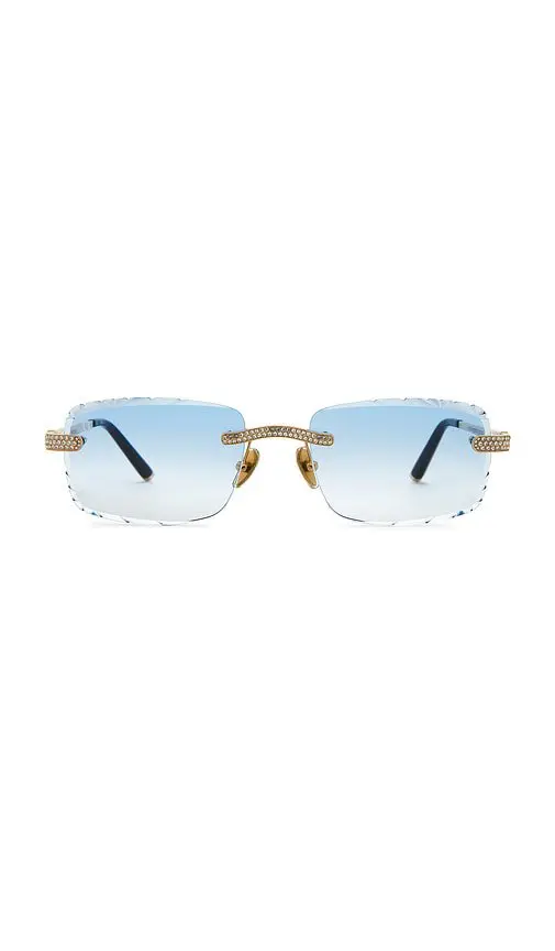 JAMES ORO Signature Gem Cut Sunglasses
