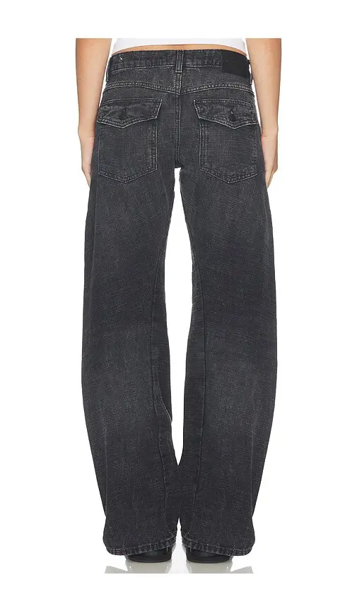Free People X Revolve Highland Bowed Jean - Black
