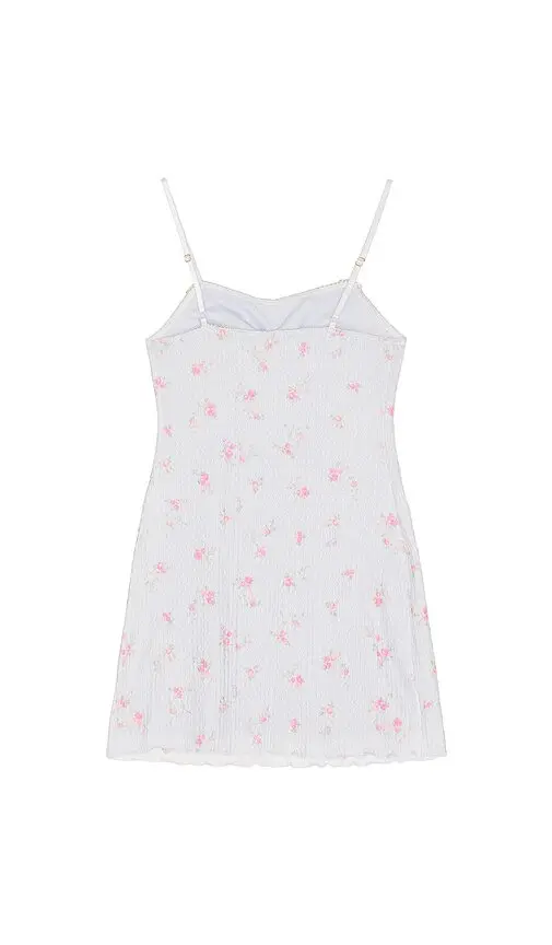 LoveShackFancy Tween Floral Print Mini Dress