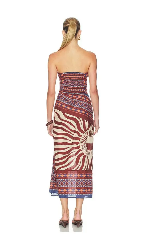 Johanna Ortiz Paraiso Agreste Ankle Dress - Multi