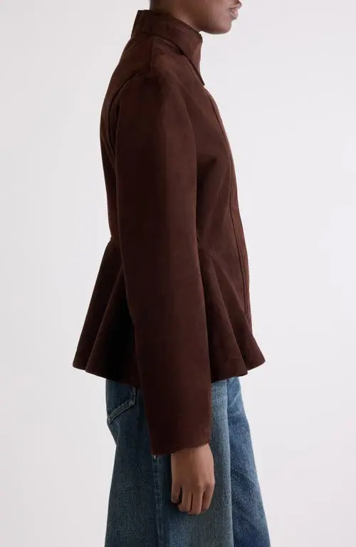 Alaïa Suede Peplum Jacket