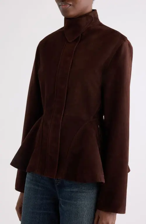Alaïa Suede Peplum Jacket