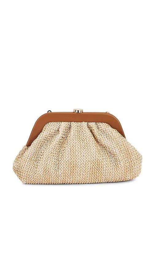 OLGA BERG Ash Woven Clutch