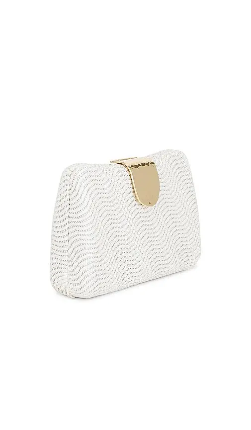 OLGA BERG Lindy Woven Clutch