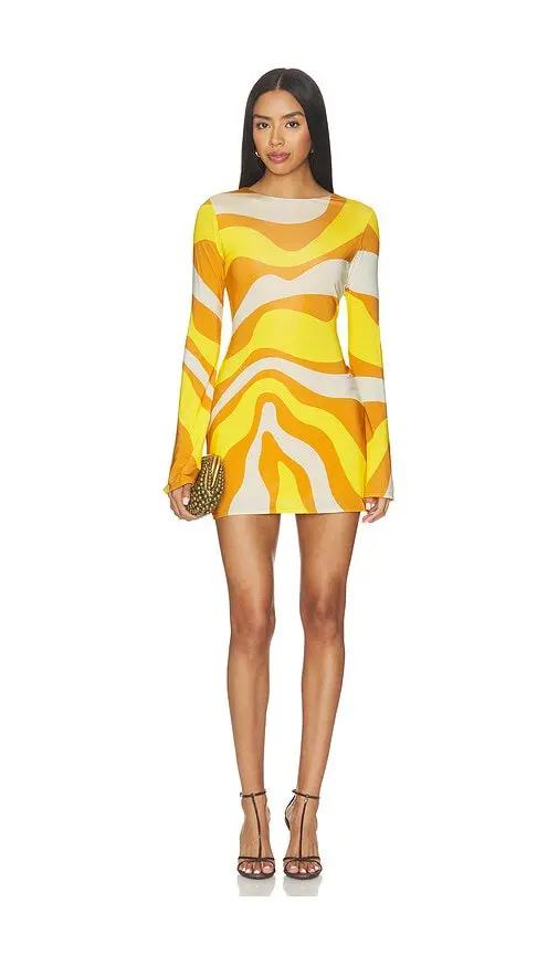 CALA DE LA CRUZ Maisha Dress - Yellow