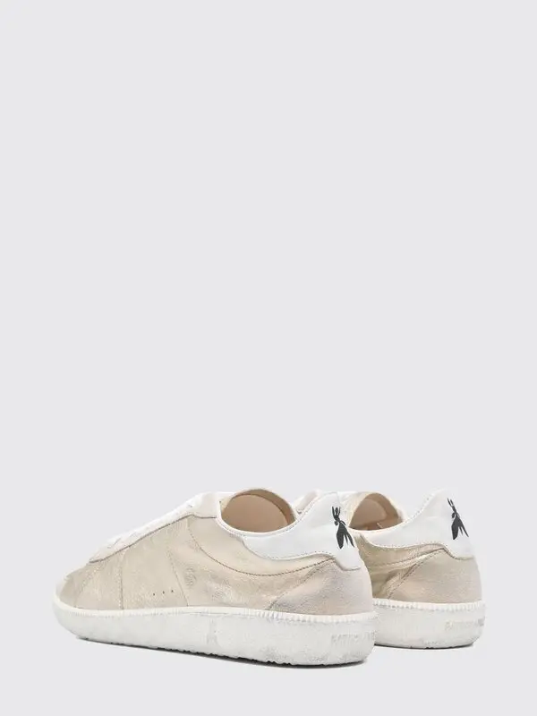 Patrizia Pepe Metallic Leather Sneakers