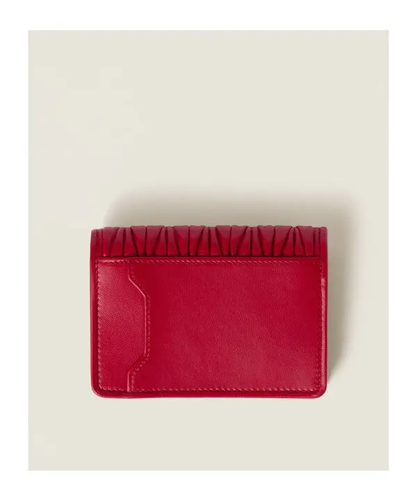 Miu Miu Matelassé Nappa Leather Card Holder