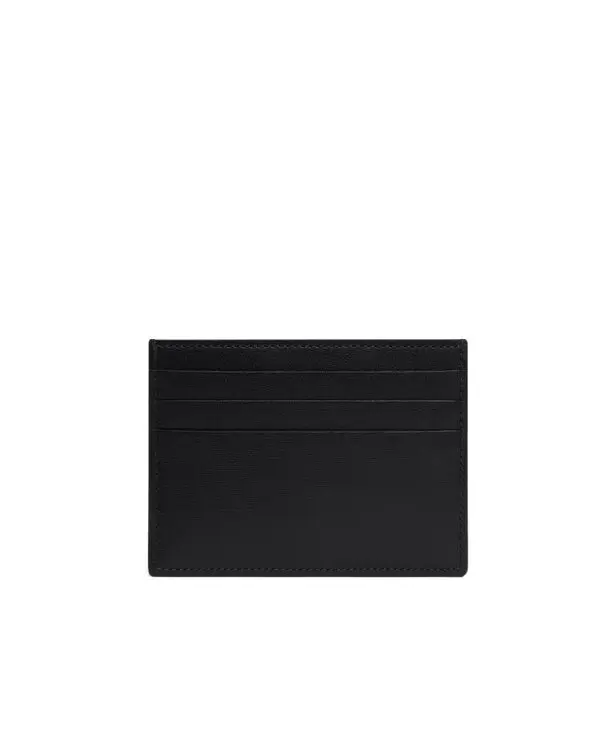 Celine Triomphe Card Holder In Shiny Calfskin