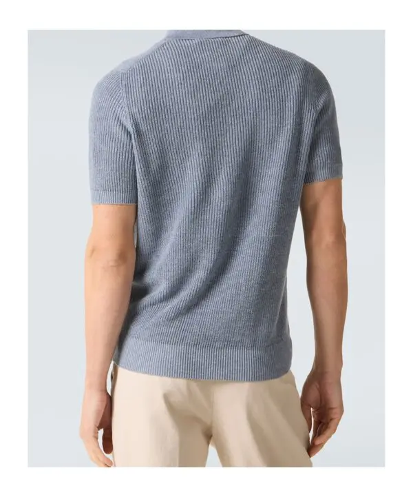 Brunello Cucinelli Linen And Cotton Polo Shirt