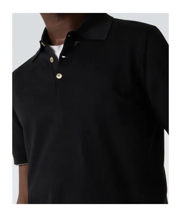 Brunello Cucinelli Cotton Pique Polo Shirt