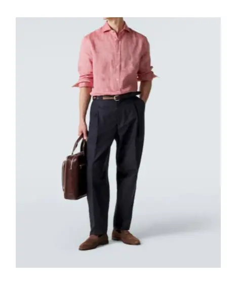 Brunello Cucinelli Panama Cotton And Linen Tapered Pants