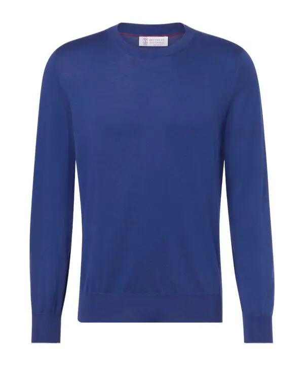 Brunello Cucinelli Cotton Sweater - Blue