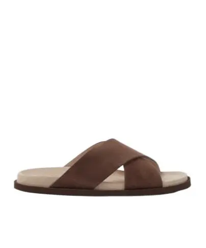 Brunello Cucinelli Suede Slides