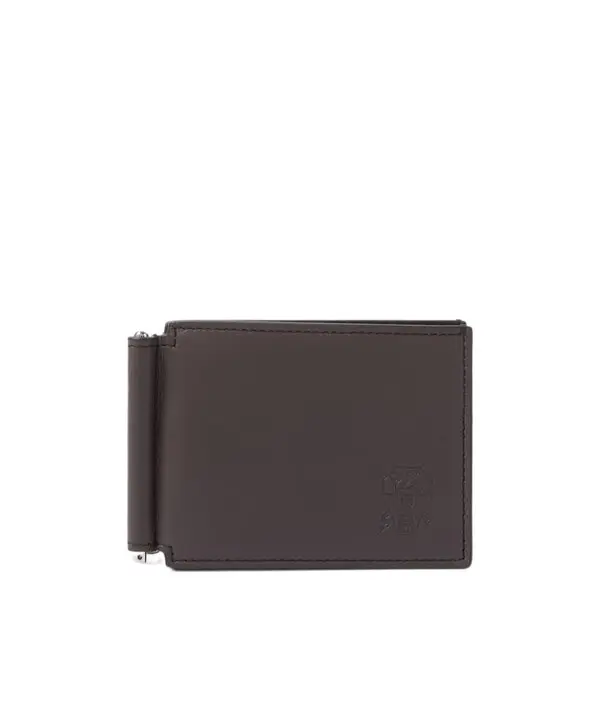 Brunello Cucinelli Logo Debossed Leather Wallet