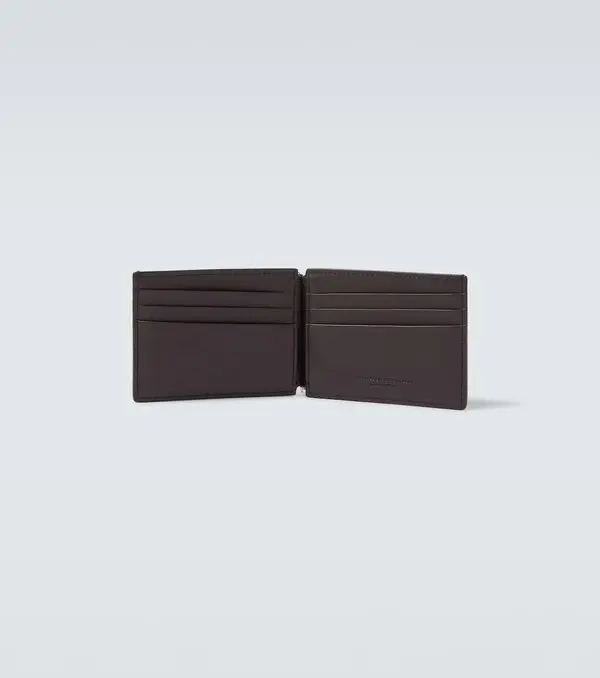 Brunello Cucinelli Logo Debossed Leather Wallet