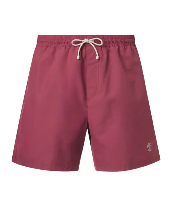 Brunello Cucinelli Logo Swim Trunks