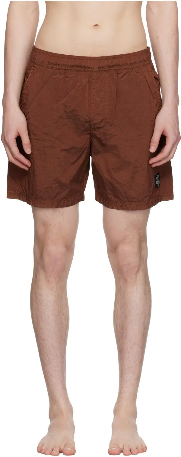 Stone Island Compass-patch Swim Shorts