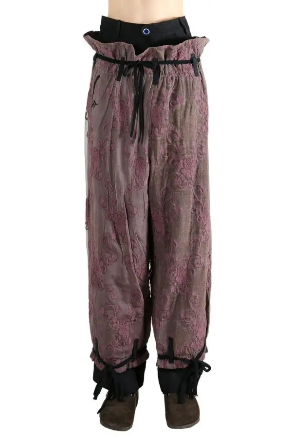COMMUNS Lace Overlay Pants