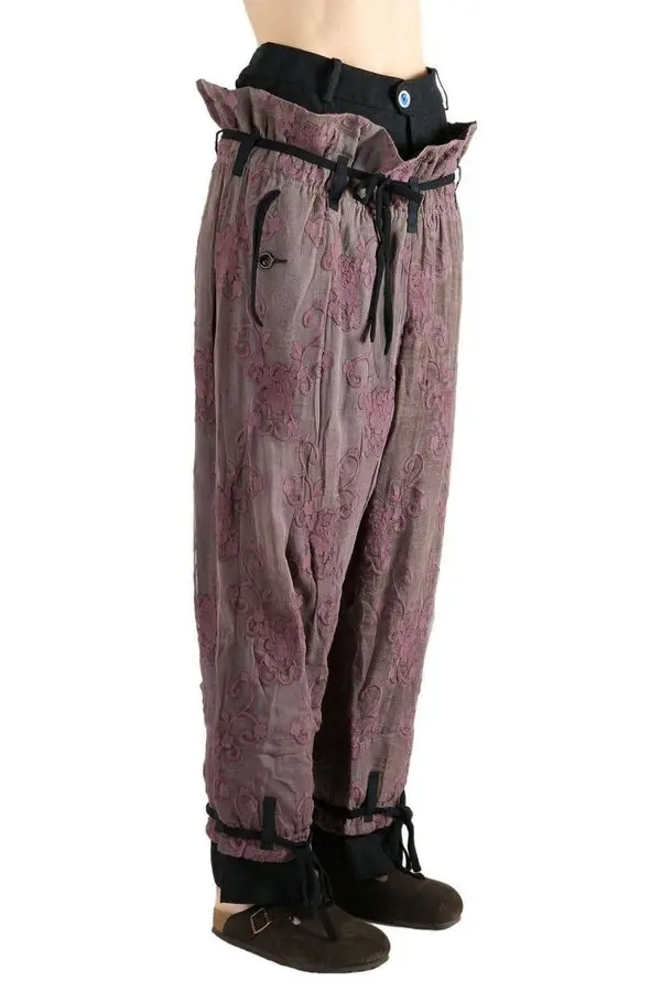 COMMUNS Lace Overlay Pants