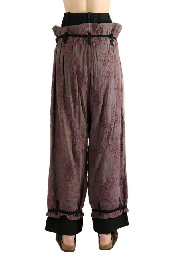 COMMUNS Lace Overlay Pants