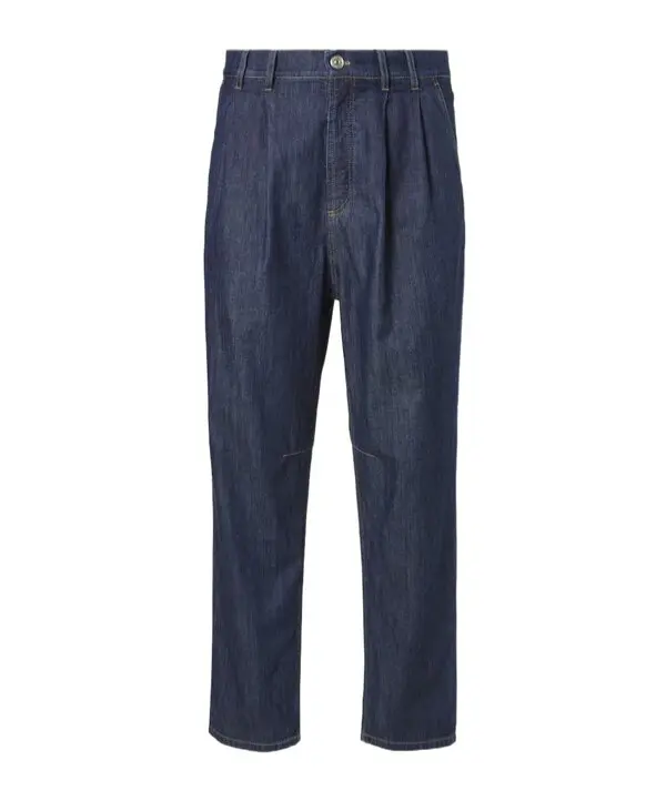 Brunello Cucinelli Pleated Tapered Jeans