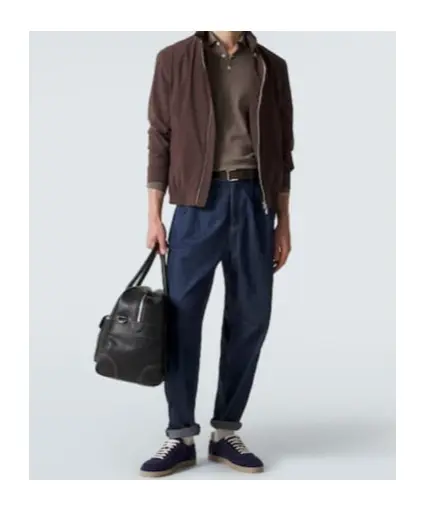Brunello Cucinelli Pleated Tapered Jeans