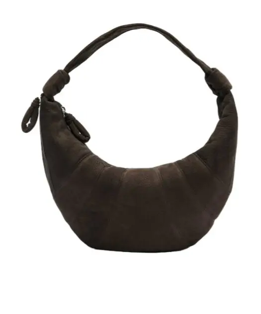 LEMAIRE Fortune Croissant Small Suede Shoulder Bag