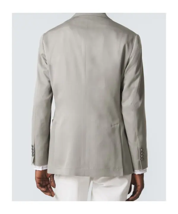 Brunello Cucinelli Double-breasted Silk Suit Jacket