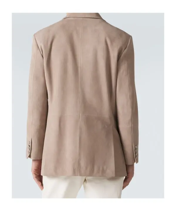 Brunello Cucinelli Double-breasted Suede Blazer