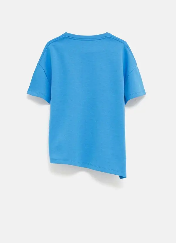 Loewe Asymmetrical T-shirt With Anagram Logo - Blue